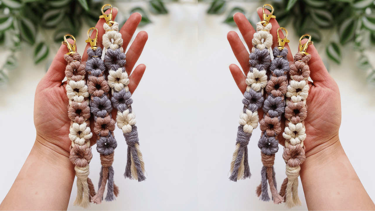 How to Make a Stunning Daisy Macrame Keychain – Bochiknot