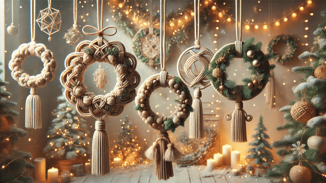 4 Easy Macrame Wreath Ornament Patterns You’ll Want to Make This ...