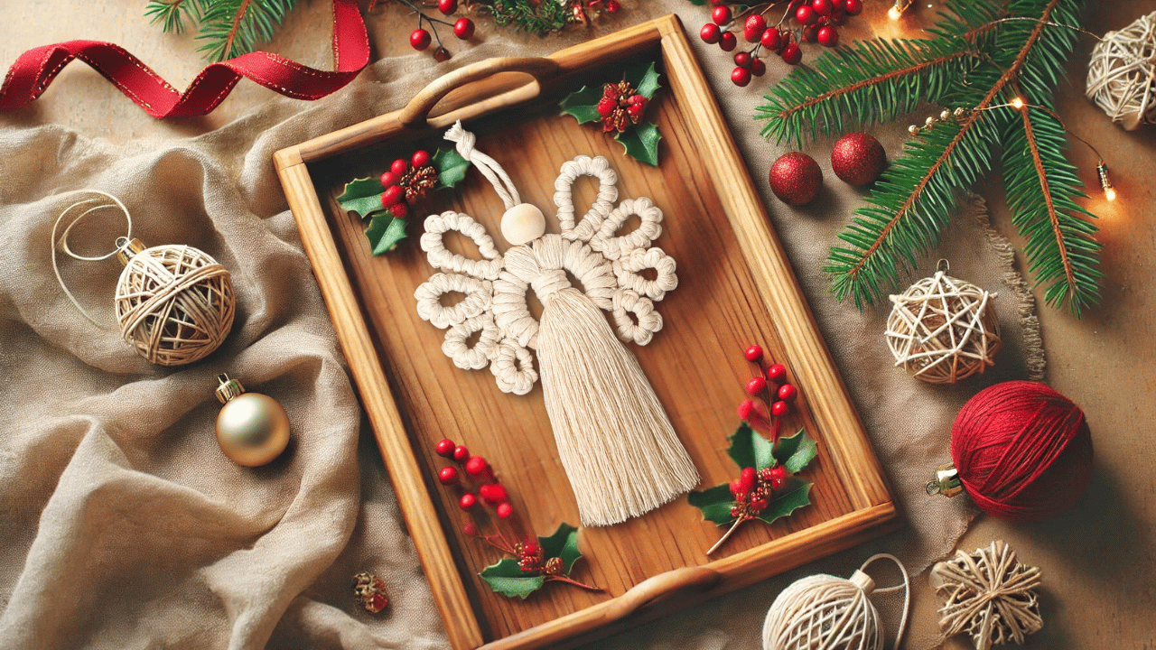 DIY Macrame Christmas Angel Ornament Tutorial – Bochiknot