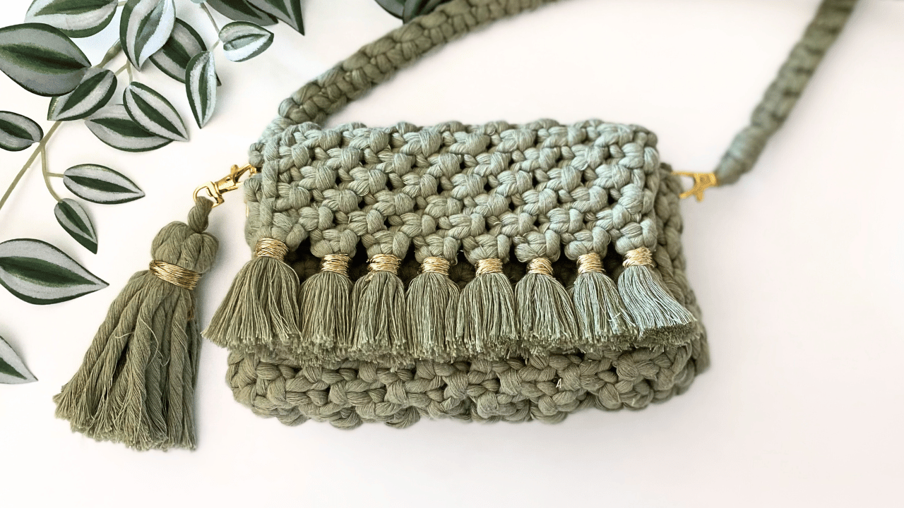 Knot Your Way to Style: How to Make a Macrame Crossbody Bag – Bochiknot