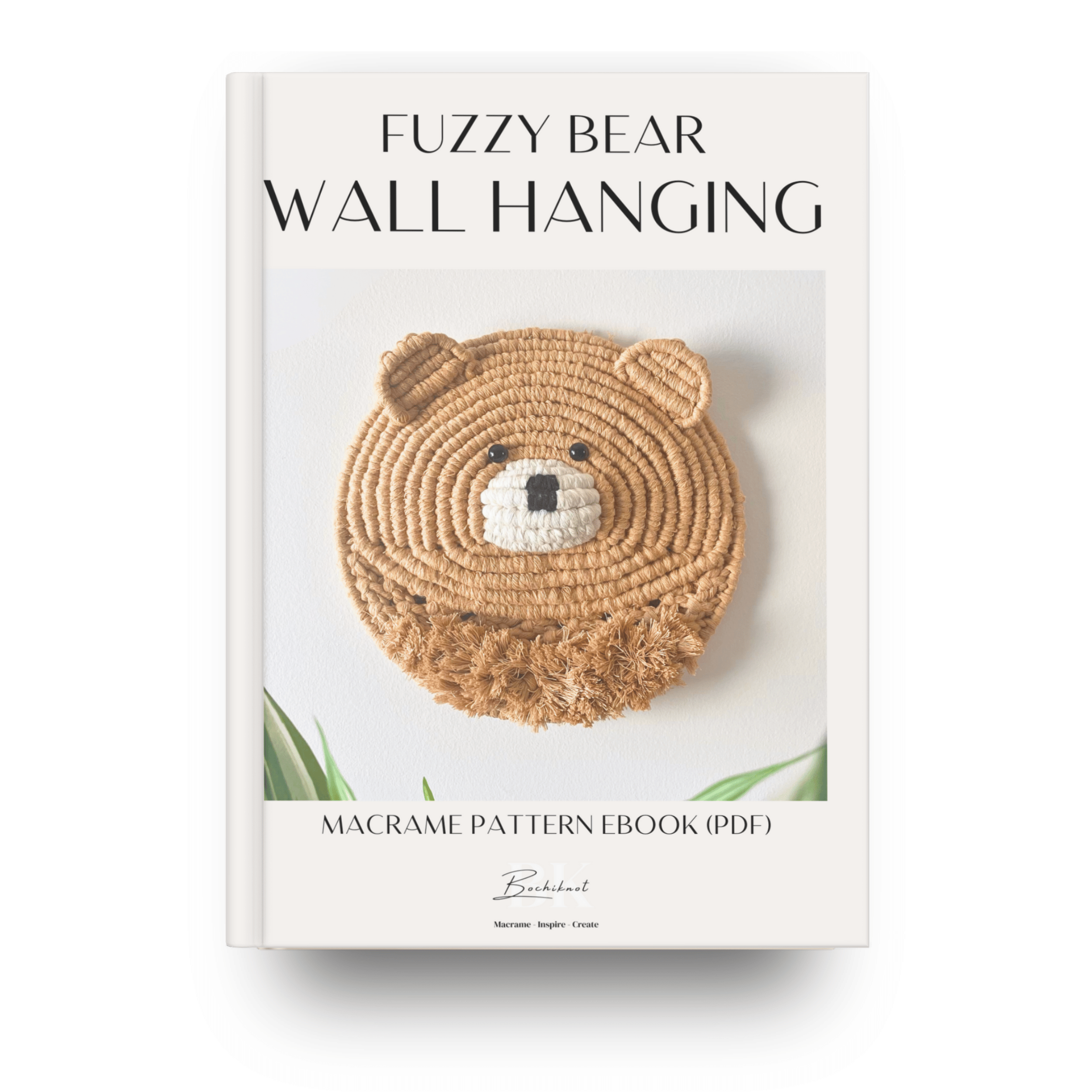 BOCHIKNOT Macrame Fuzzy Bear Wall Hanging Pattern Ebook – Bochiknot