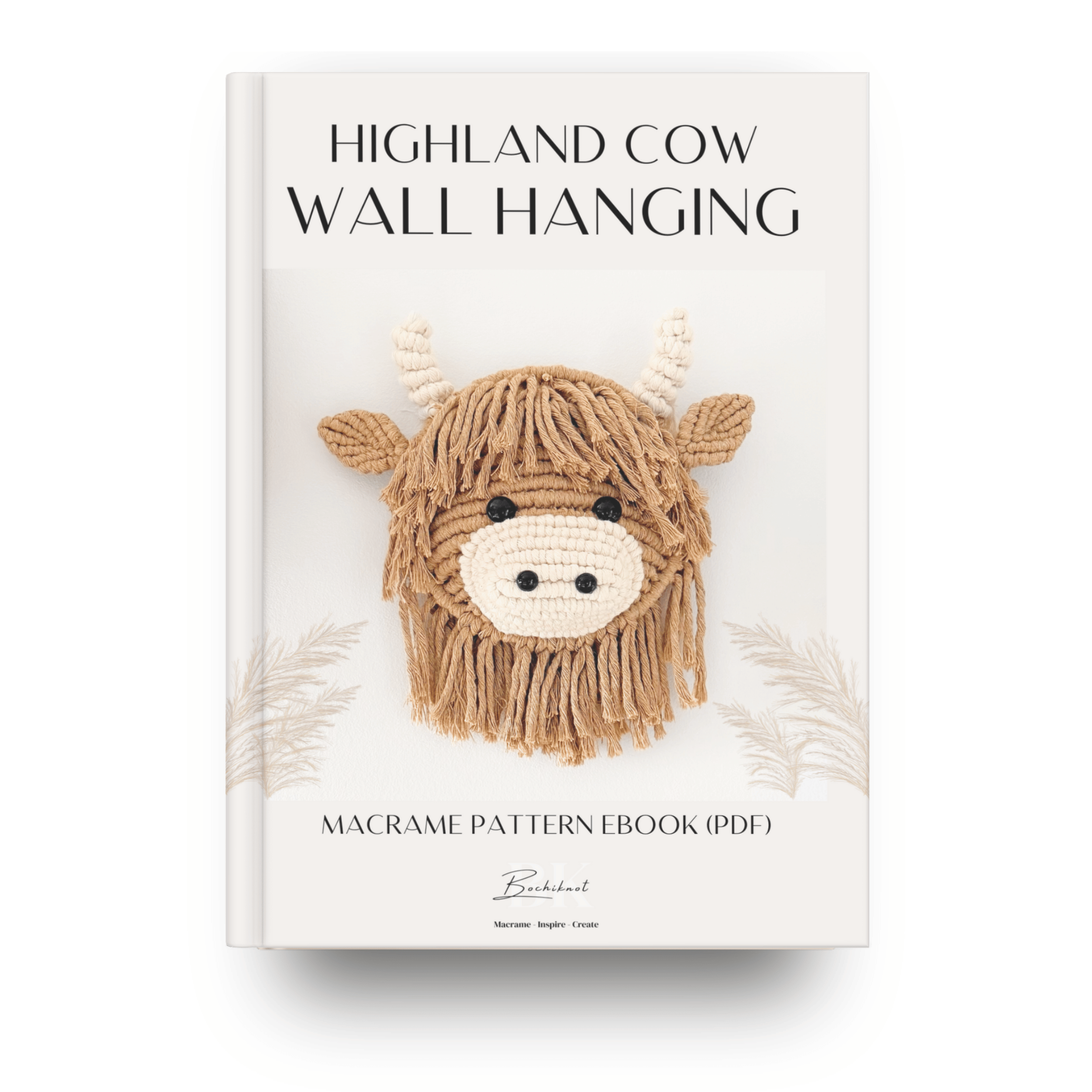 BOCHIKNOT Macrame Highland Cow Pattern Ebook – Bochiknot