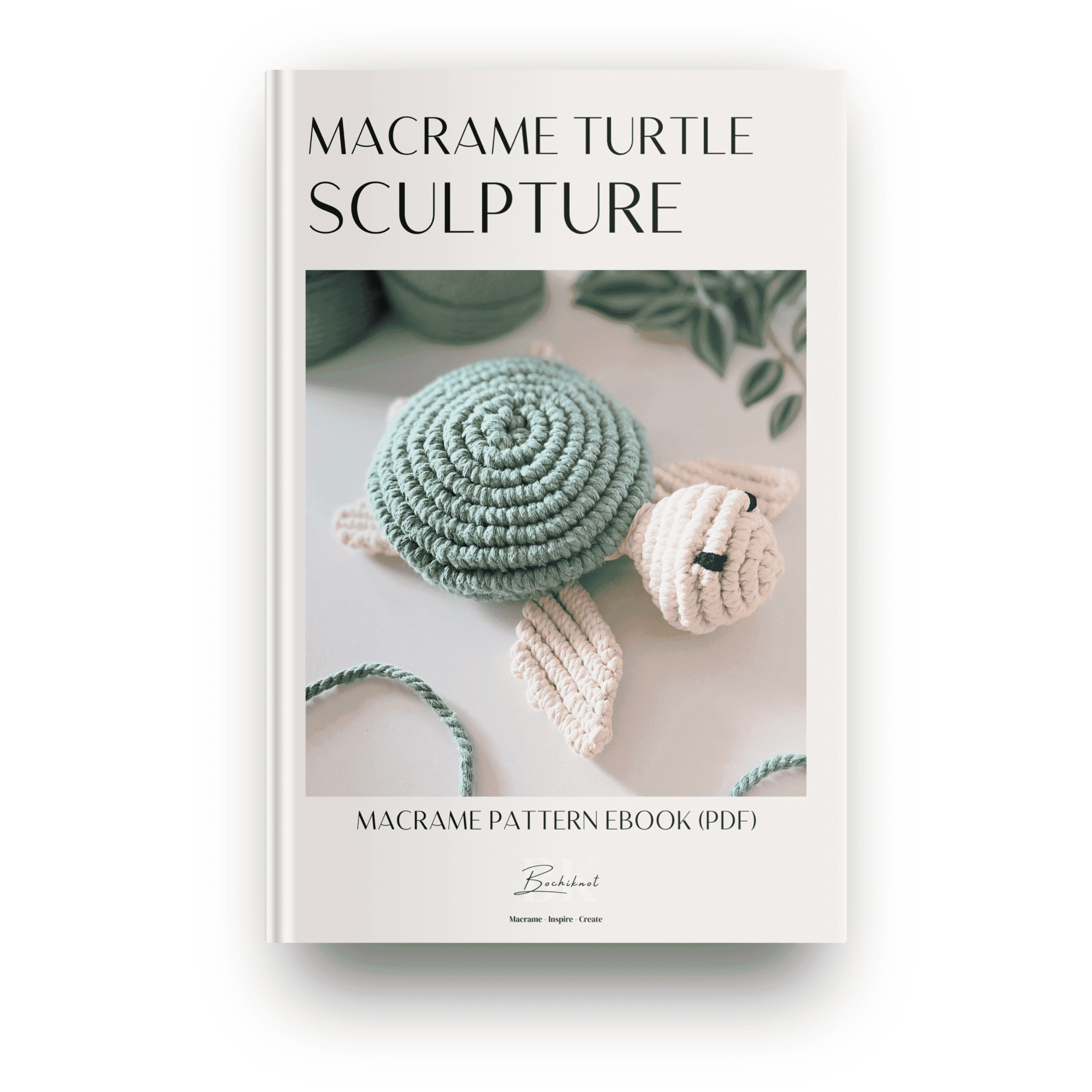 BOCHIKNOT Macrame Turtle Scrulpture | PDF Pattern + Video Tutorial ...